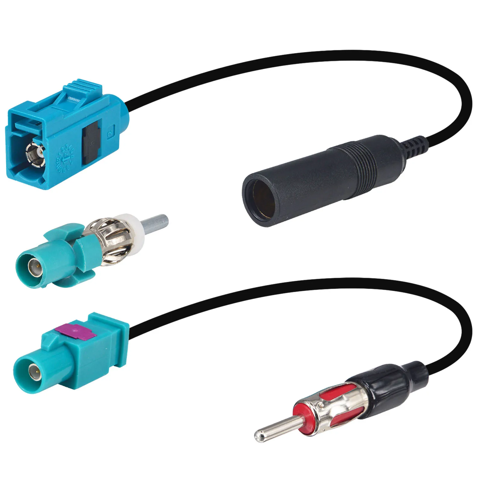Car-Antenna-Universal-Vehicle-Radio-Stereo-AM-FM-Antenna-Connector ...
