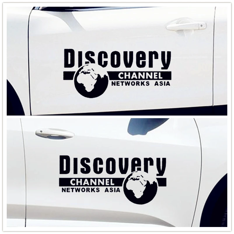 2PCS-Discovery-Channel-Networks-Asia-Car-Stickers-Creative-Funny ...