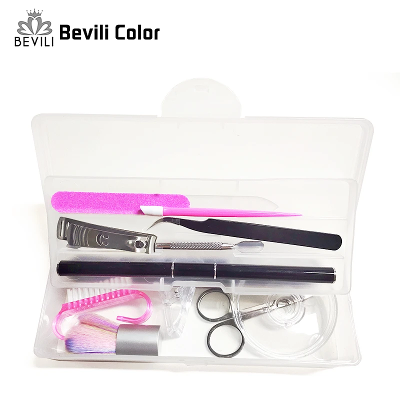 Double-layer Nail Art Tool Box Empty Storage Boxes Tweezers Clippers ...
