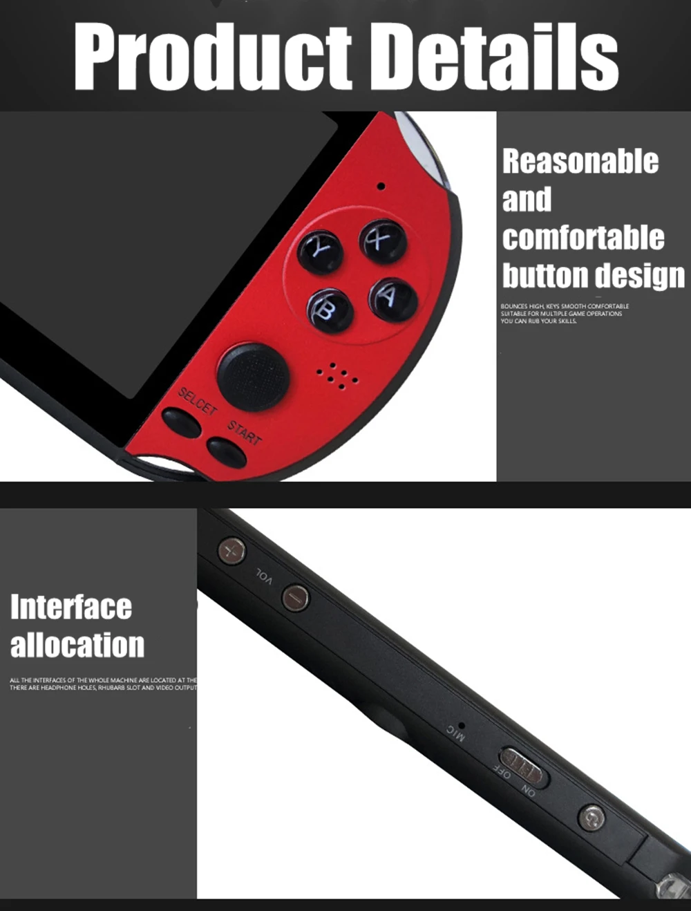 New X12 PLUS Retro Game Handheld Game Console Built-in 2000+Classic ...