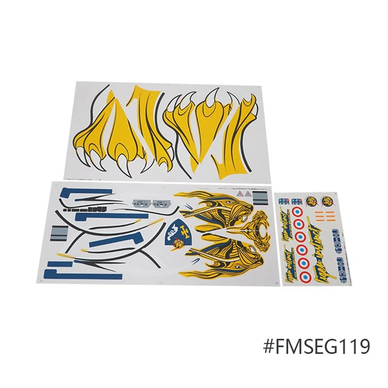 RC Plane Warbird Decal Sticker Part for FMS Hobby Radio Control Toys ...