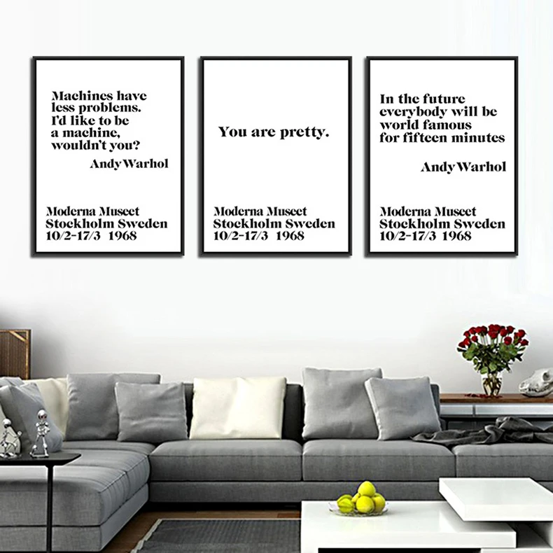 Andy Warhol Quote Posters