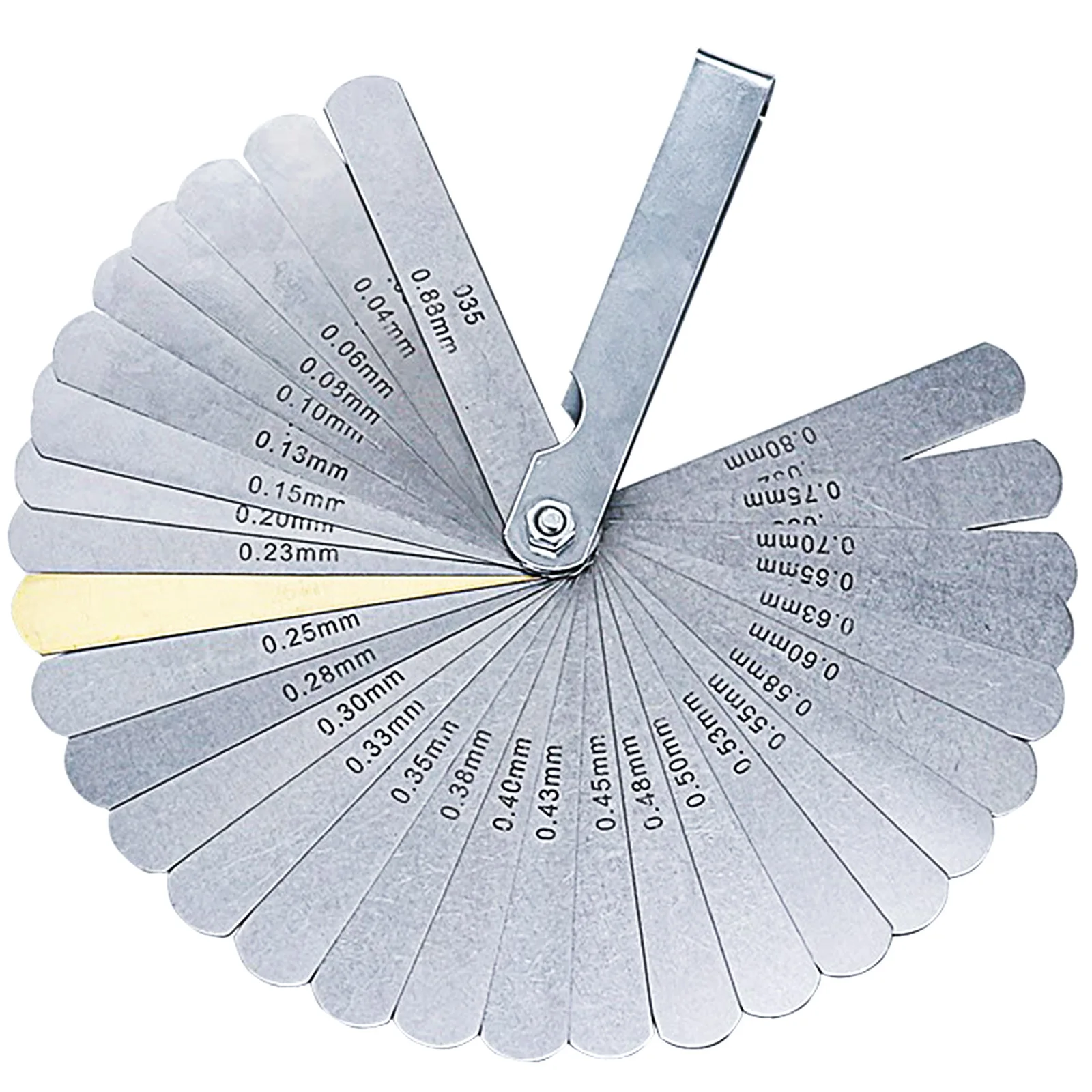 32 Blades Feeler Gauge Metric Thickness Gauge Set Blade Gap Filler ...