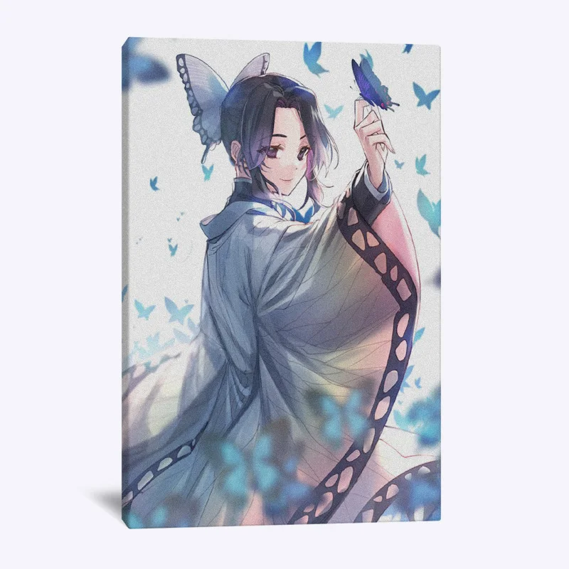Poster Wall Art Printing Canvas Painting Japanese Shinobu Kocho Demon ...