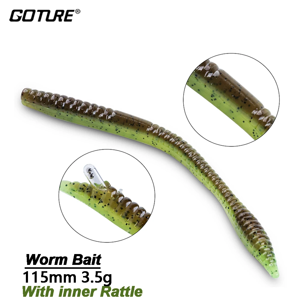 Goture-10-Pcs-Lot-Soft-Lure-Flexible-Tail-Fishing-Lure-With-Inner ...