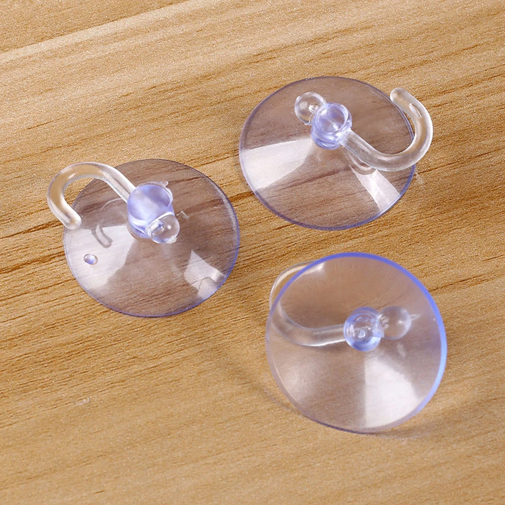 10Pcs Suction Cups Caps Suckers Glass Window Wall Hook Hanger Kitchen ...
