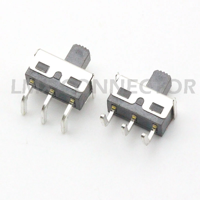 50PCS SS 12D11 G5 Slide Switch 1P2T 2A 3A 3 Pin Right Angle Bent Pin 5mm Height|Switches ...