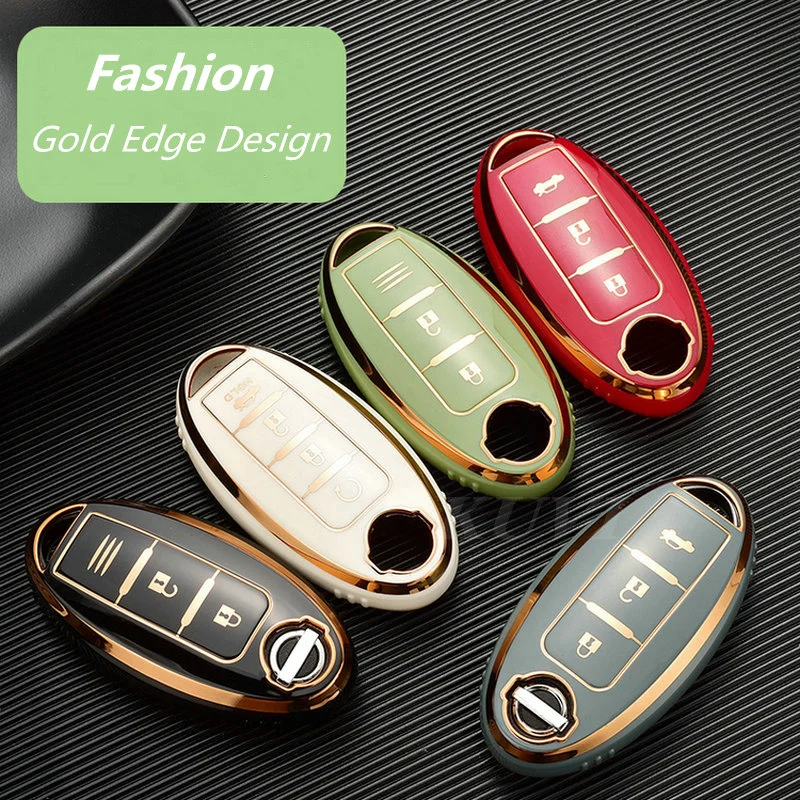Fashion Tpu Car Remote Key Case Cover Shell Nissan Qashqai X-trail T32 ...