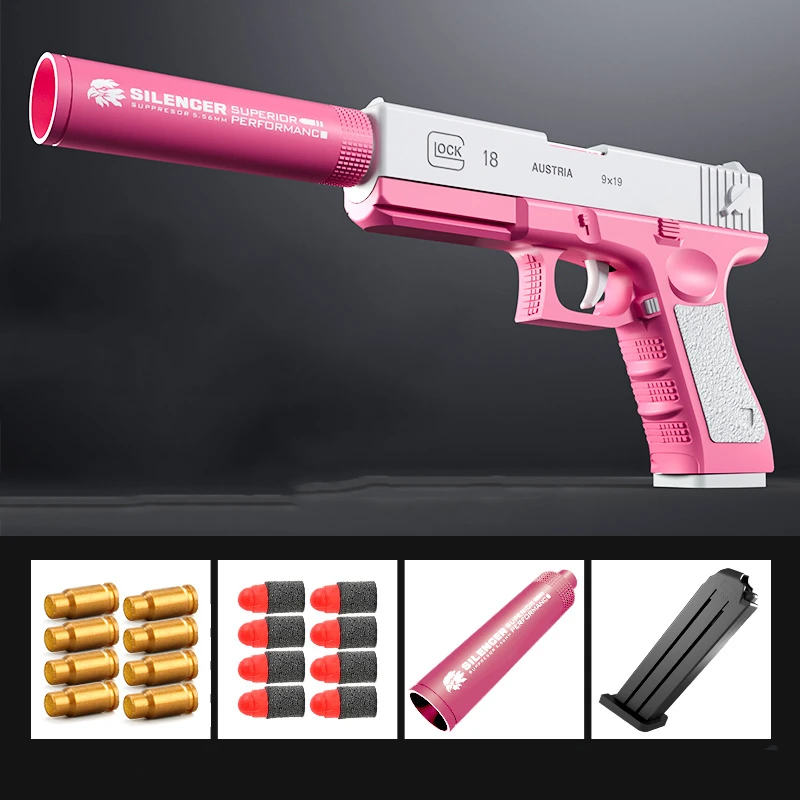 Shell Throwing Launching Pistol Glock M1911 Can Launch Eva Soft Bullet ...