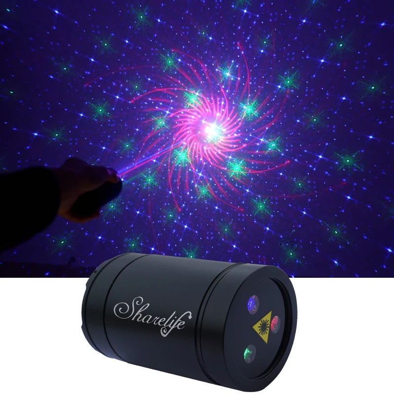 Sharelife Mini Portable Rgb Gobos Laser Usb Lights Rechargeable ...