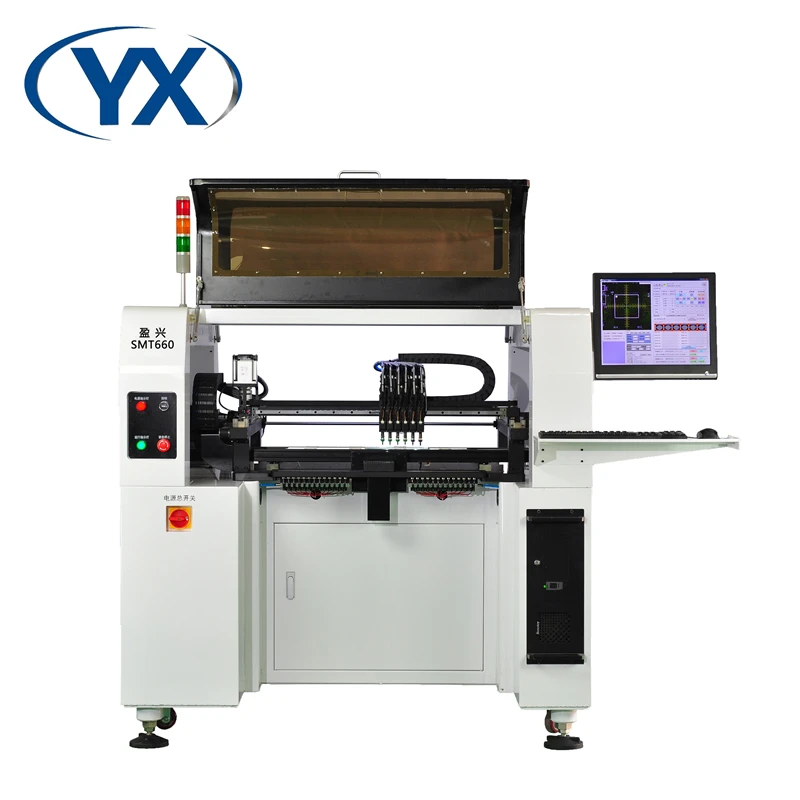 High tech SMT Line,6 Mounting Heads Chip Mounting Machine with Grinding ...