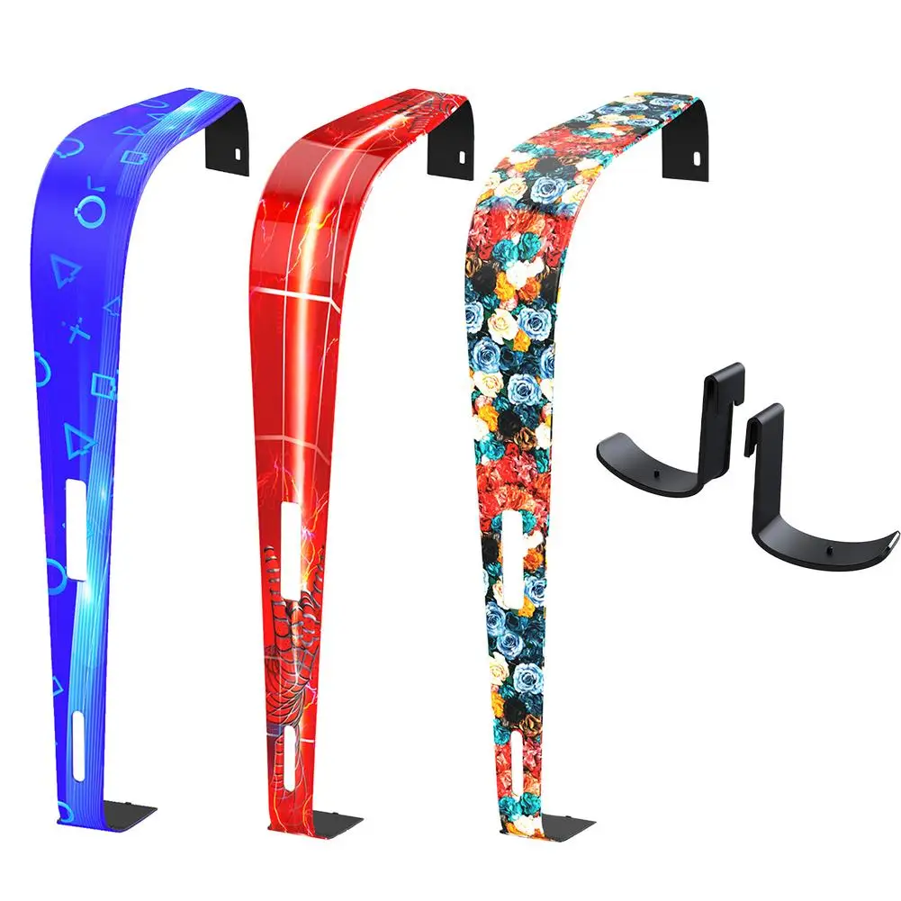 For-PS5-Host-Adhesive-Strip-Sticker-Decal-With-2-Hooks-For-PlayStation ...