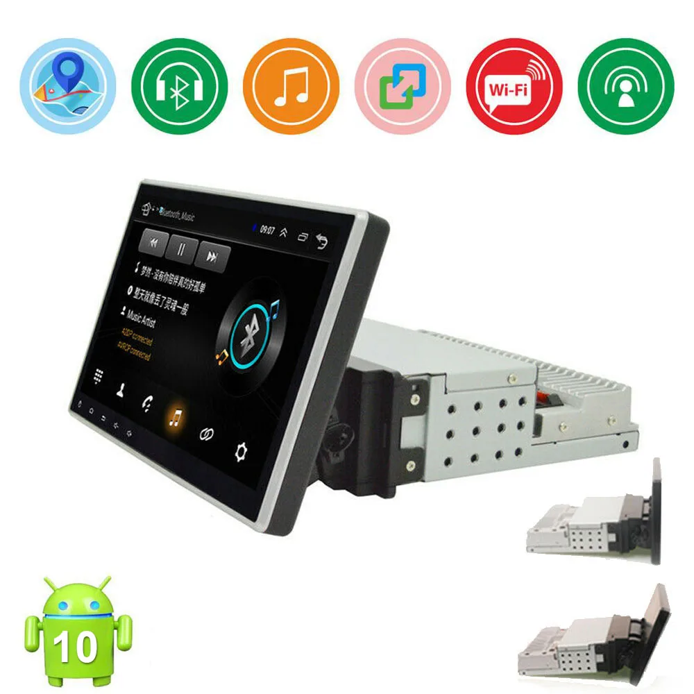 Radio con GPS para coche, reproductor de vídeo Multimedia con Android 11, rotación de 10,1 ...