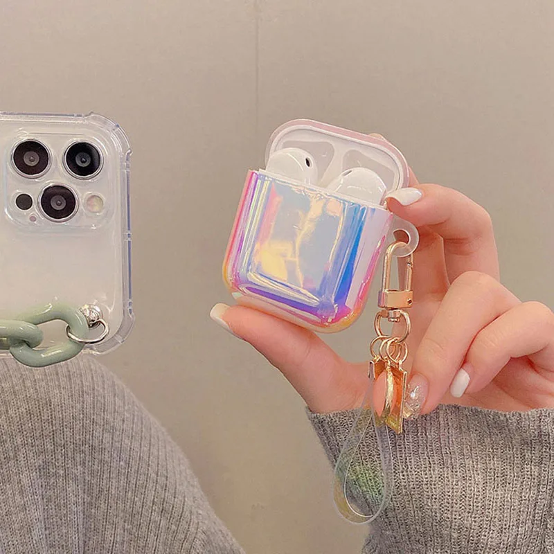 Cute Colorful laser Soft Earphone Case For apple AirPods Pro 2 Headset ...