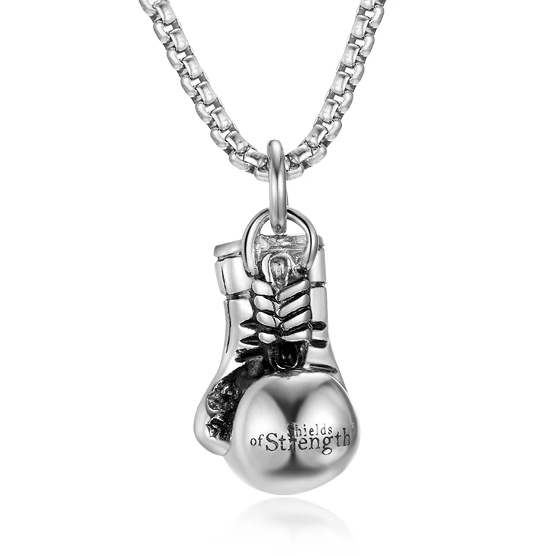 Men-s-Stainless-Steel-Boxing-Glove-Necklace-Chain-Boxing-Glove-Pendant ...