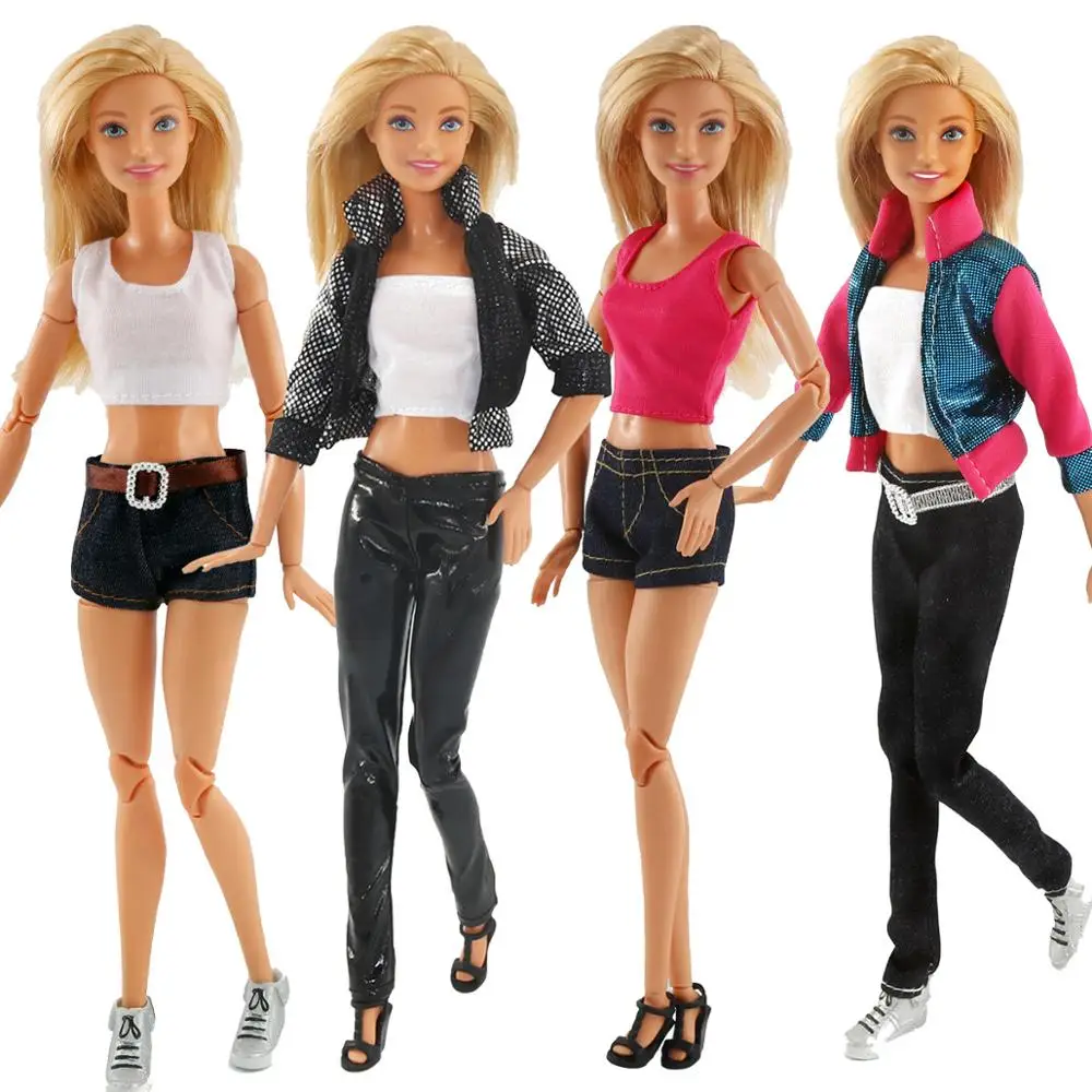 Barbies-Doll-Clothes-Dress-Up-Suit-Jeans-Dress-Casual-Clothes-Fashion ...