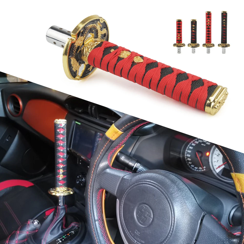 JDM Universal 150MM/200MM/260MM Katana Samurai Sword Shift Knob Shifter ...