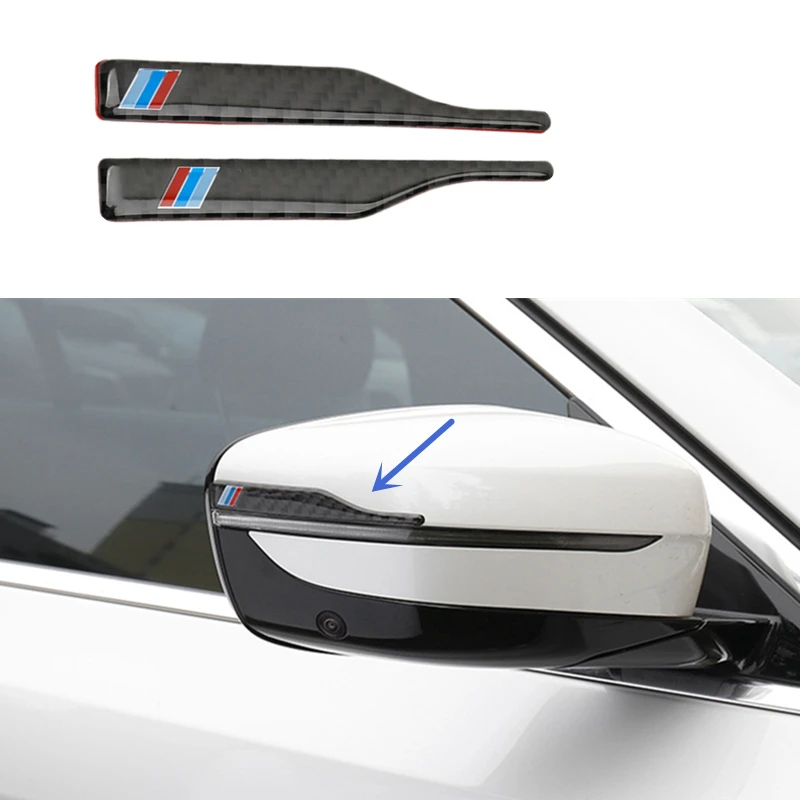 Carbon Fiber Rearview Mirror Anti-collision Sticker For Bmw E46 E90 E60 ...