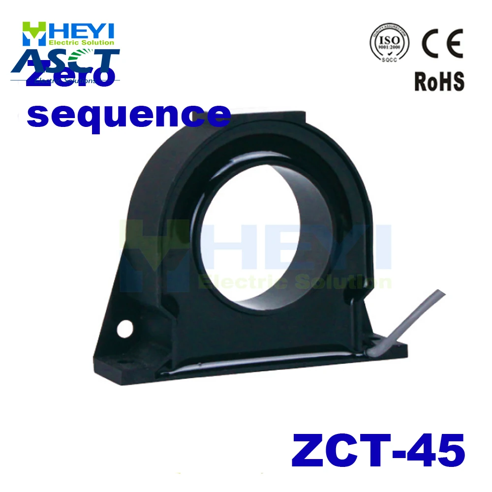 Zero-sequence-current-transformer-ZCT-45-0-3A-0-3mA-1A-1mA-1A-0-5mA ...