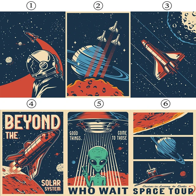 Retro Space Poster