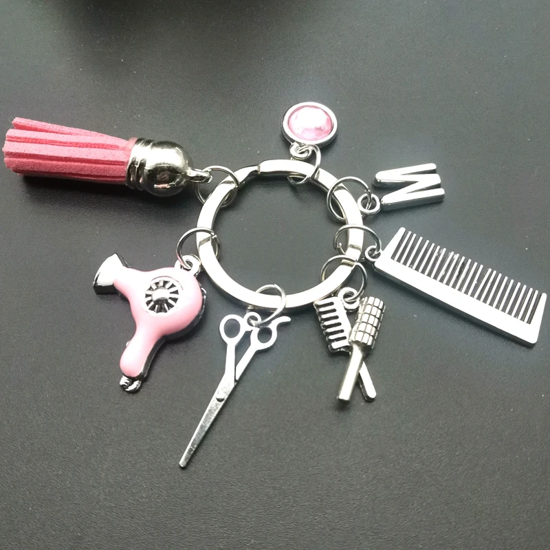 New-A-Z-Hairstyle-Gift-Charm-Tassel-Keychain-Retro-Jewelry-Mini ...