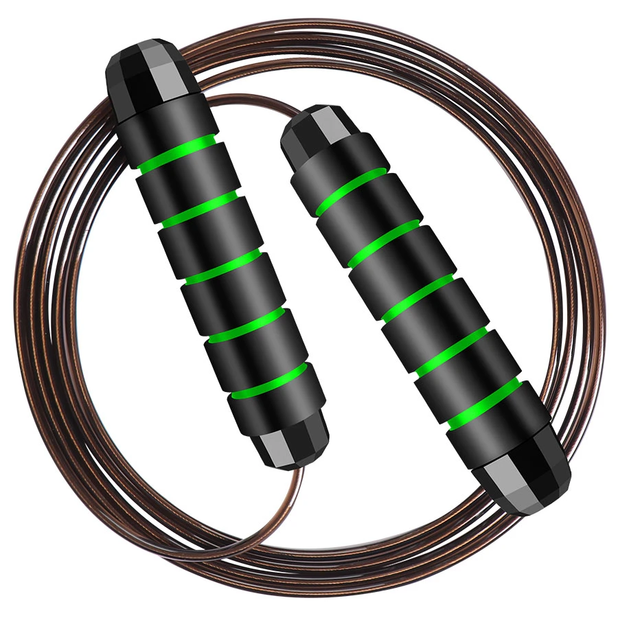 Adjustable Weighted Steel Wire Jumping Rope Z2 Jumprope Hei Hong Lan Lv ...