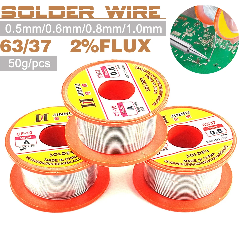 50g-Desoldering-Wires-Braid-Mechanic-Rosin-Core-Solder-Wire-Roll-0-5-0 ...
