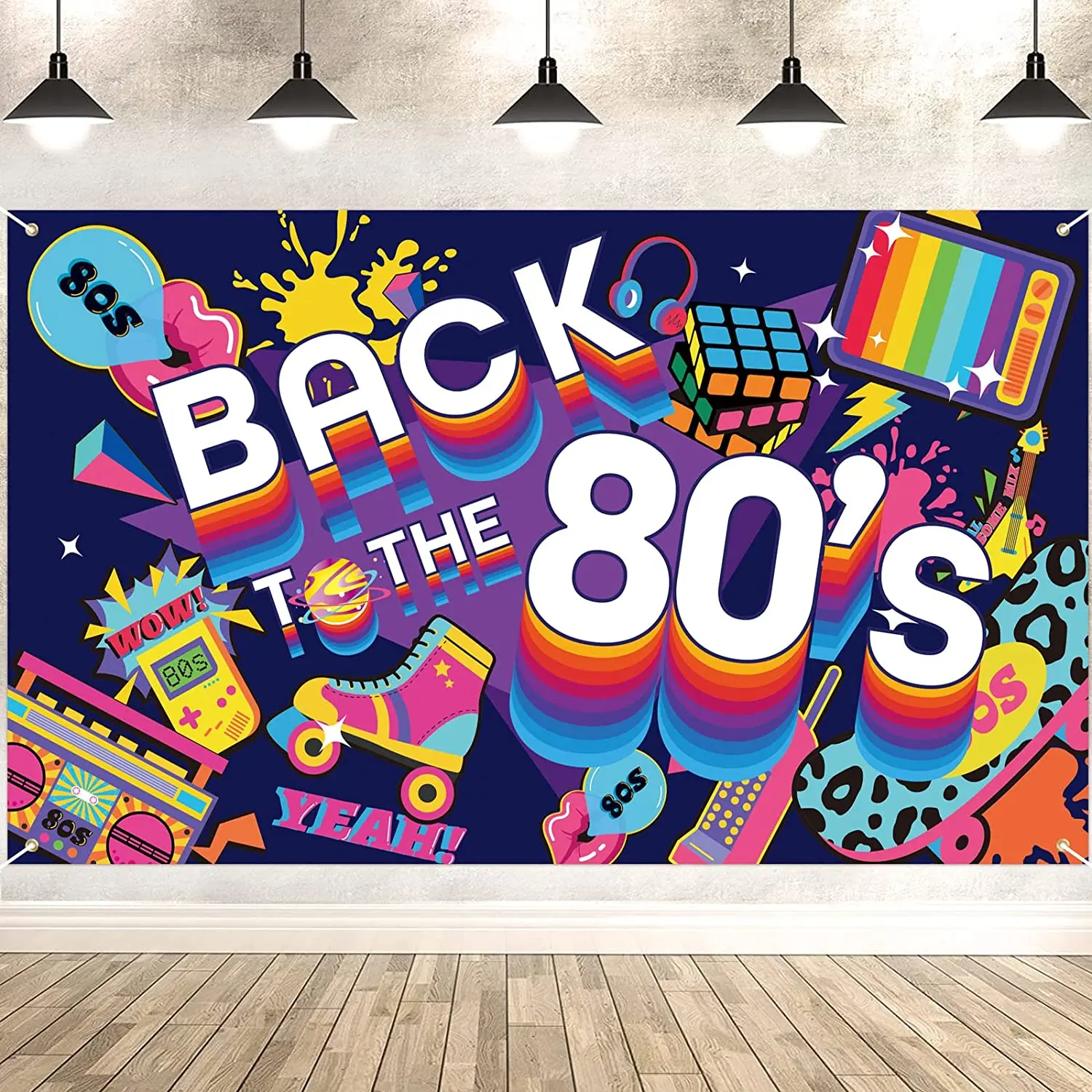 80s Theme Background