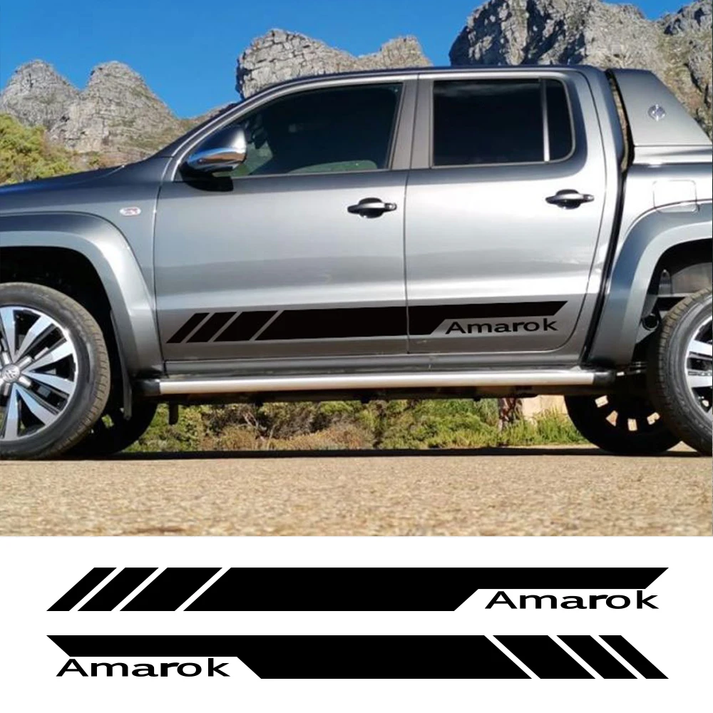Pickup-Stickers-For-Volkswagen-VW-Amarok-Car-Door-Side-Skirt-Stripes ...