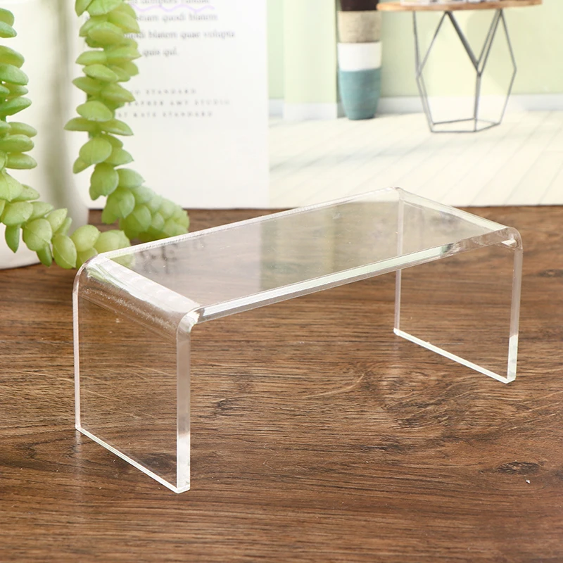 Dollhouse Transparent Plastic Tea Table Miniature Furniture Toys Toy ...