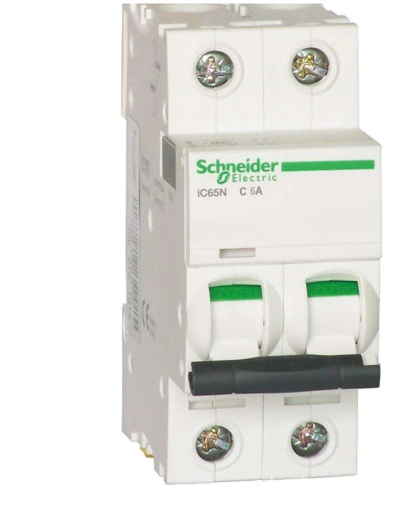 Miniature Circuit Breaker IC65N 2P C6A A9F18206 2P | 6A | C | 6KA|คอนแ ...