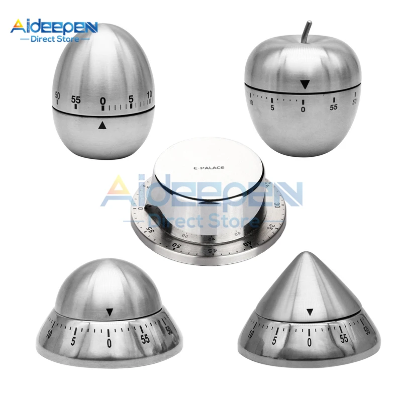 Stainless-Steel-Kitchen-Timer-Manual-Mechanical-Cooking-Egg-Alarm-Clock ...