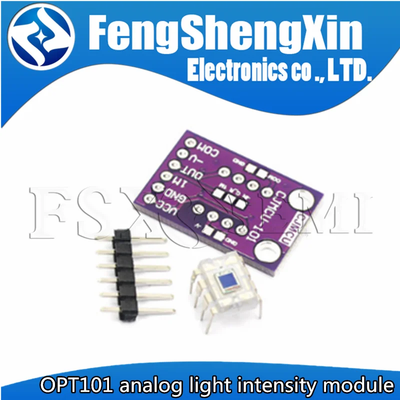 Opt101 Light Analog Light Intensity Sensor Module Single Chip ...