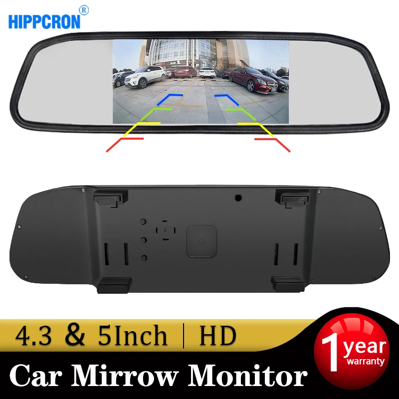 Car Rearview Mirror Monitor HD Video Auto Parking Monitor TFT LCD ...