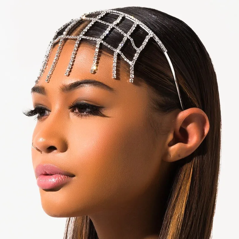 Multilayer-Head-Chains-Jewelry-Silver-Color-Link-Headband-for-Women ...