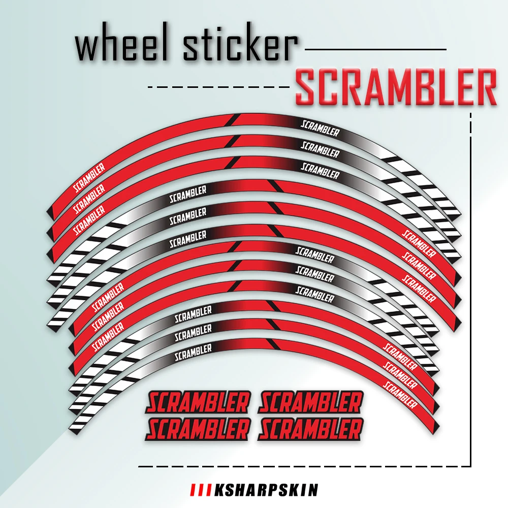 12-Strips-Hot-Stickers-Moto-Decal-Sticker-Motorcycle-Decals-Reflective ...