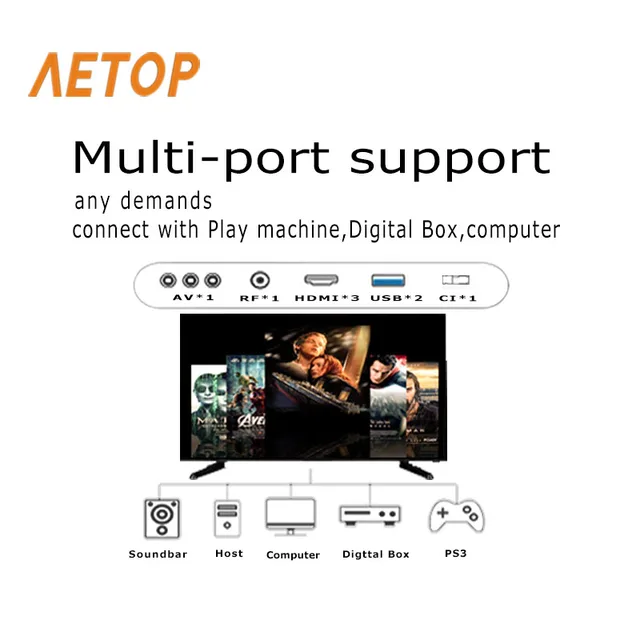 free shipping- uhd 4k tv android oled television falt screen led tv 55 ...