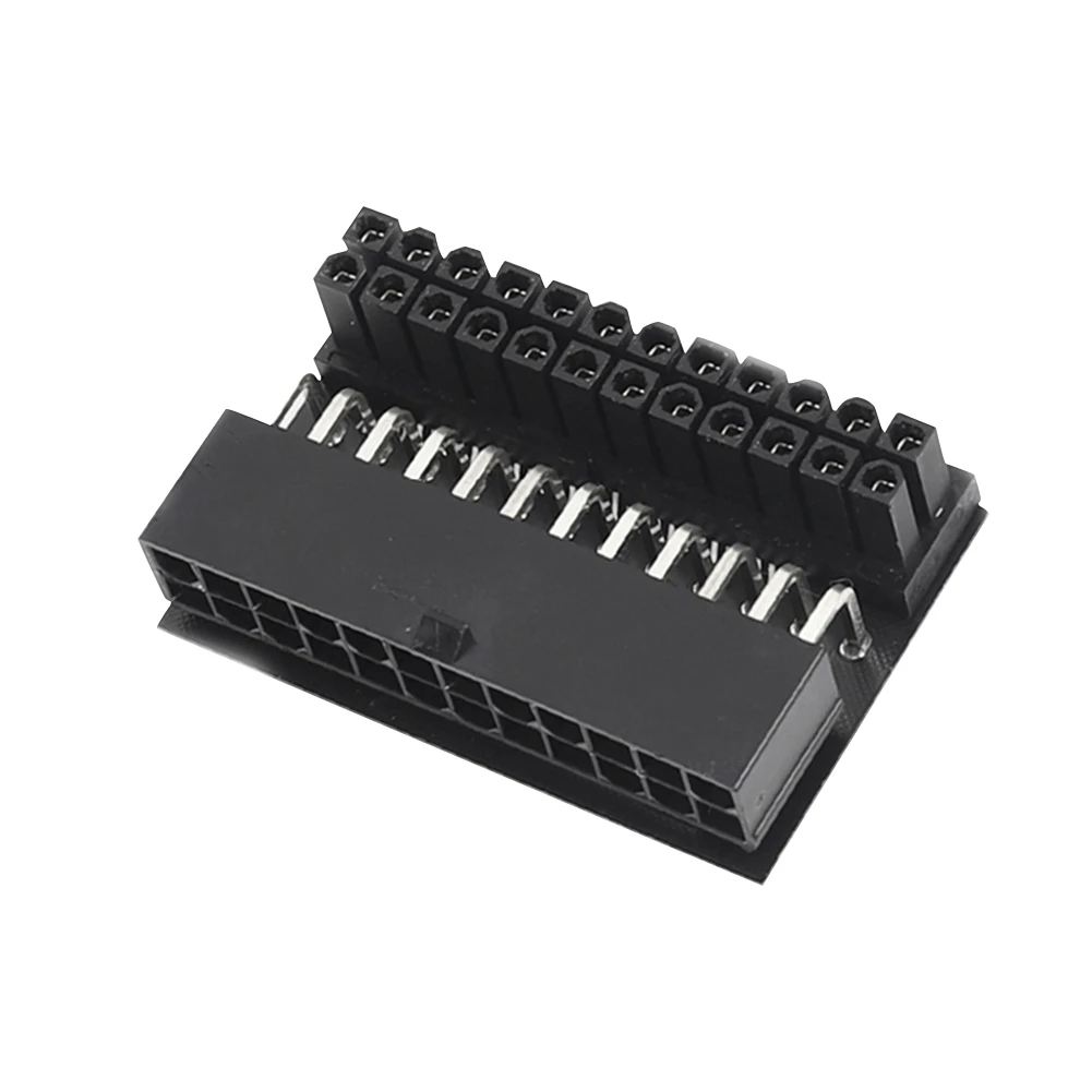 ATX Power Adapter 24 Pin Female to 24 Pin Male Angled Adapter Mainboard ...
