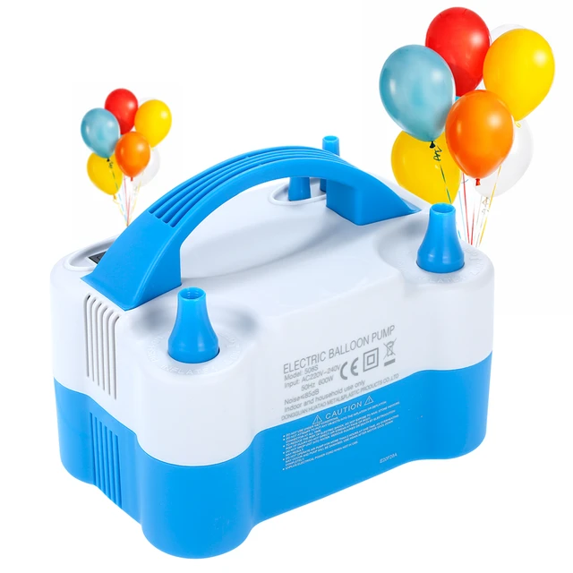 Electric Air Balloon Pump Portable Inflator Dual-Nozzle 600W Air ...