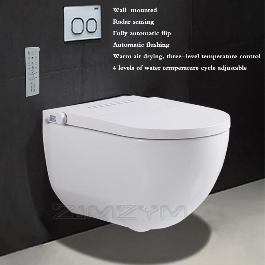 Wall-mounted-Smart-Toilet-Fully-Automatic-Clamshell-Automatic-Flushing ...