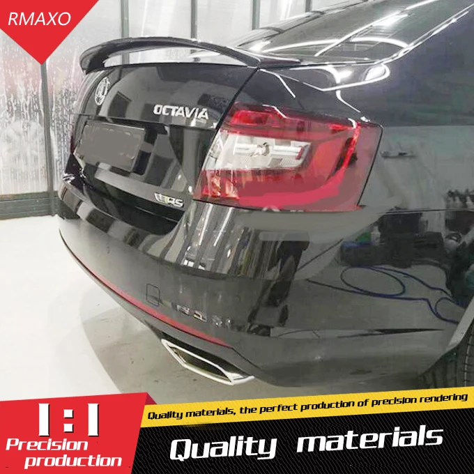 Skoda Octavia Spoiler 2014 2019 Octavia Spoiler D RS ABS 플라스틱 소재 자동차 후면 ...