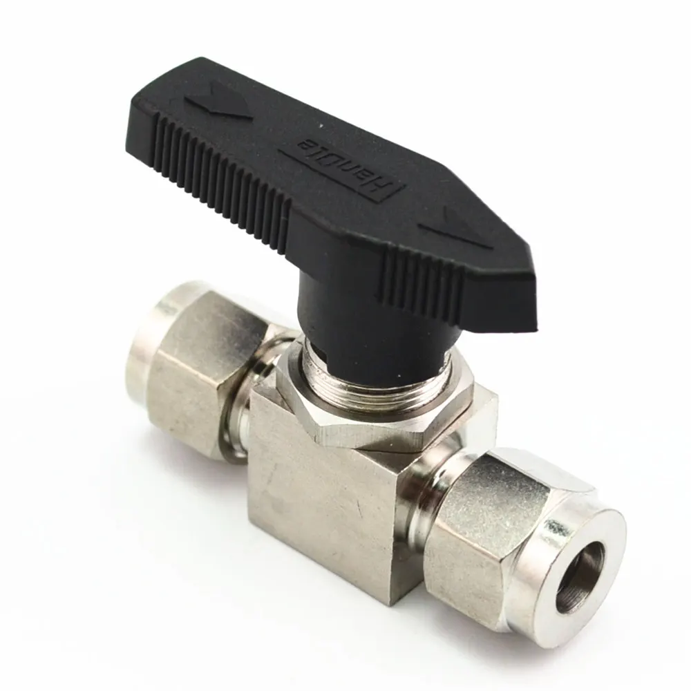 Hydraulic Stainless Steel 304 High Pressure Double Ferrule Needle Valve ...