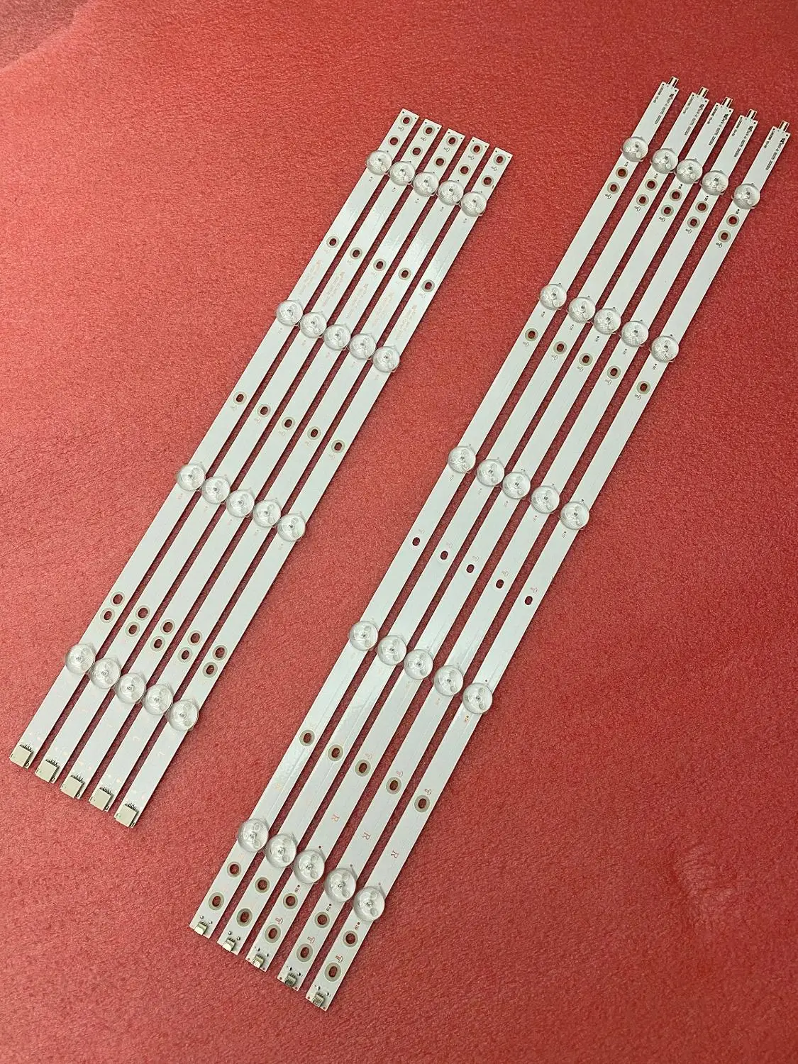 10pcs/set Led Backlight Strip For 50pus6162/12 50pus6703 50pus6753 ...