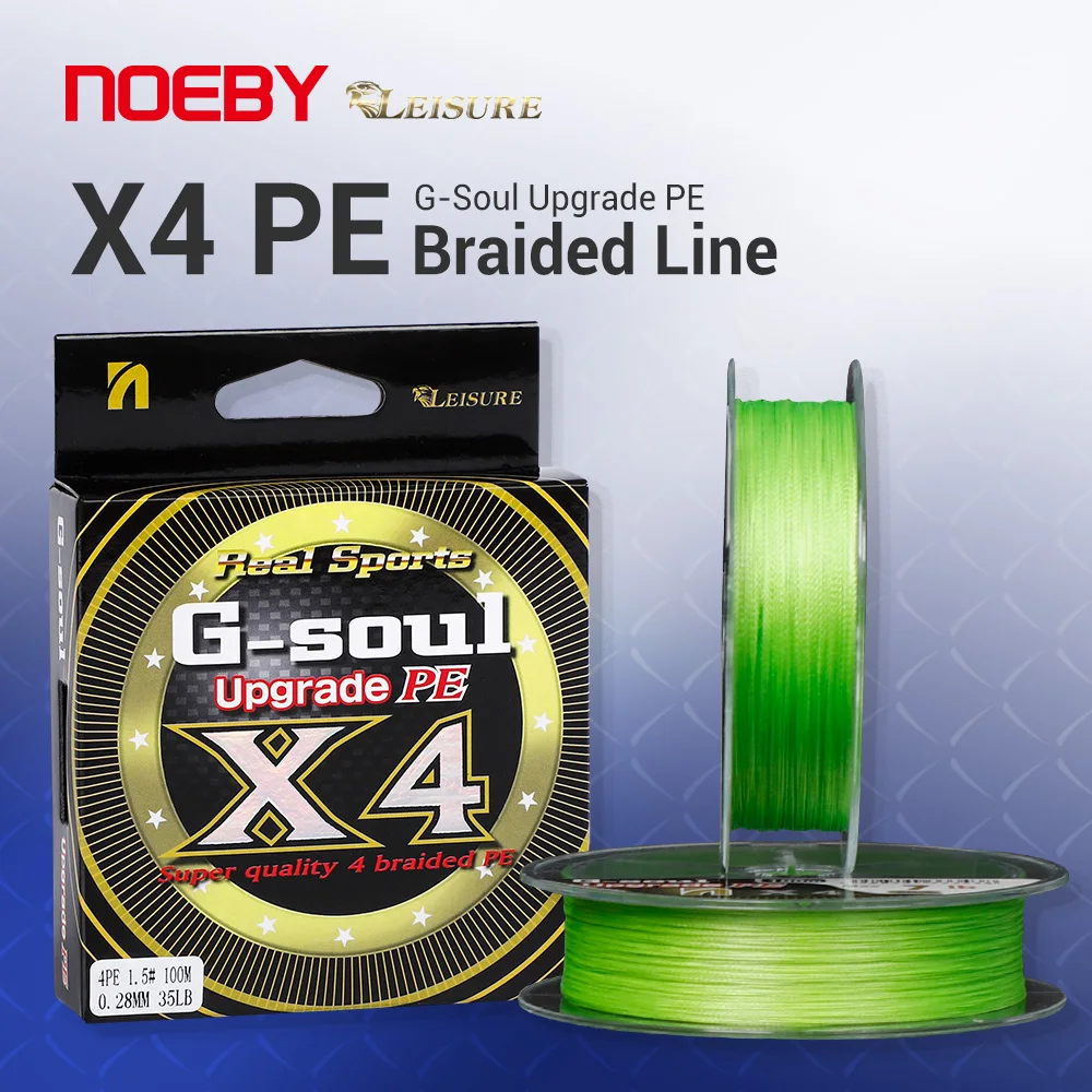 NOEBY-Fishing-Line-PE-Line-4-Braided-Multifilament-100m-300m-7-80lb ...
