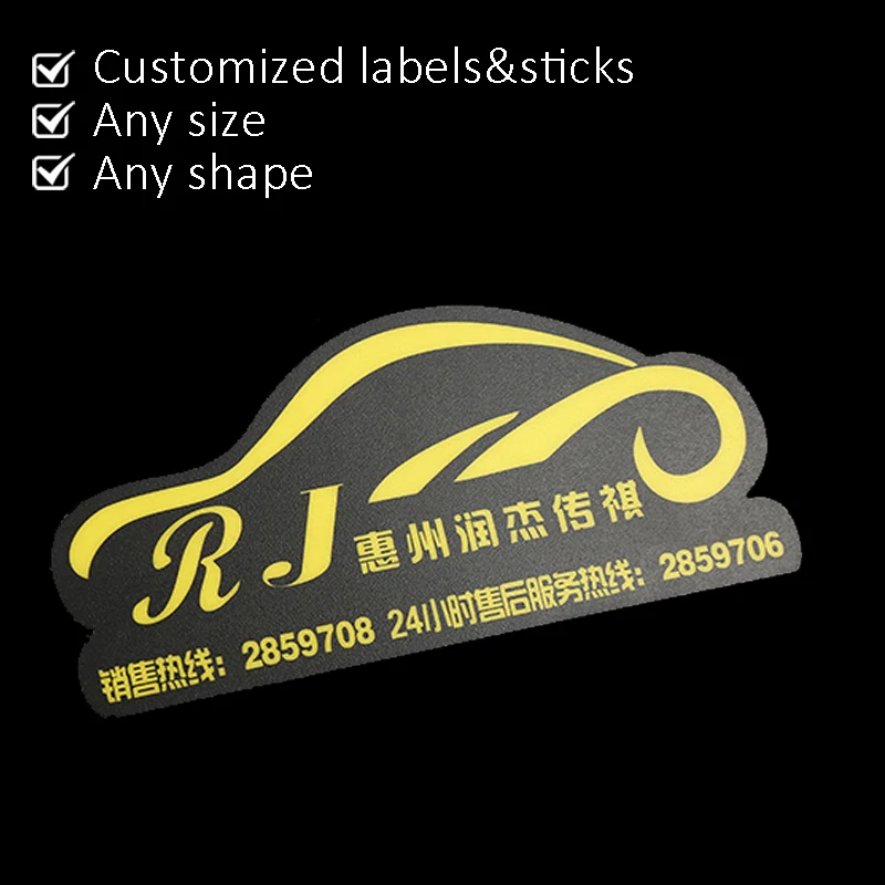 Custom-PVC-stickers-labels-hard-thickness-labels-Machine-panel-special ...
