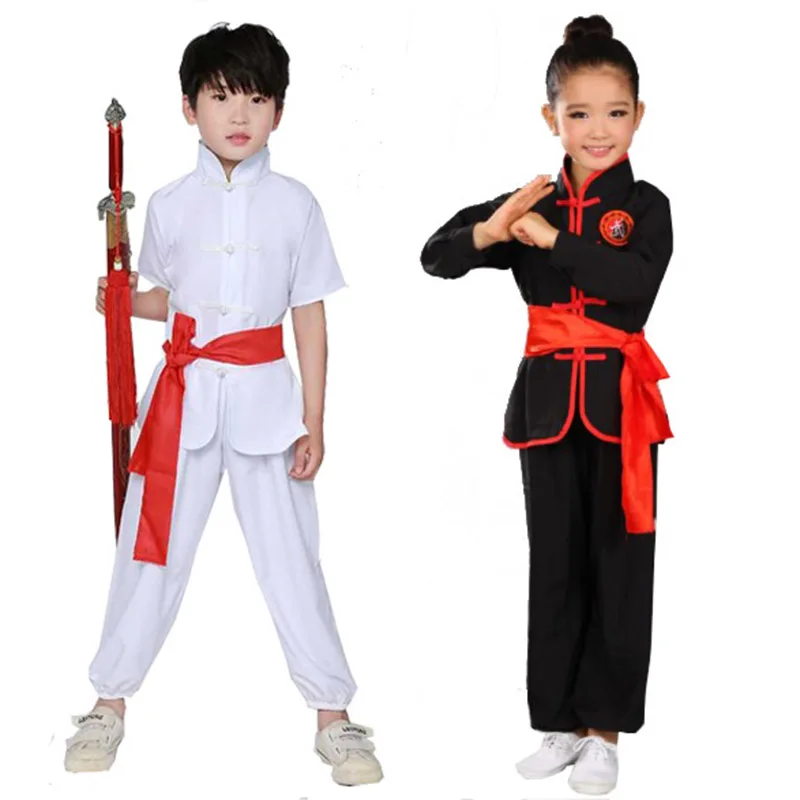 Kid Adult Kung Fu Uniform Traditional Chinese Clothing For Boys Girls ...