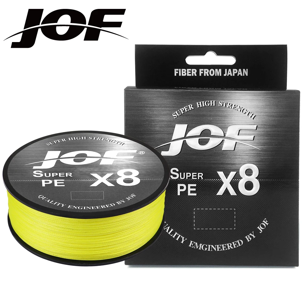JOF 브랜드 슈퍼 PE 낚싯줄 150M 300M 500M, 8 가닥 꼰 낚싯줄 멀티필라멘트 PE 라인 15 100LB|낚시줄 ...