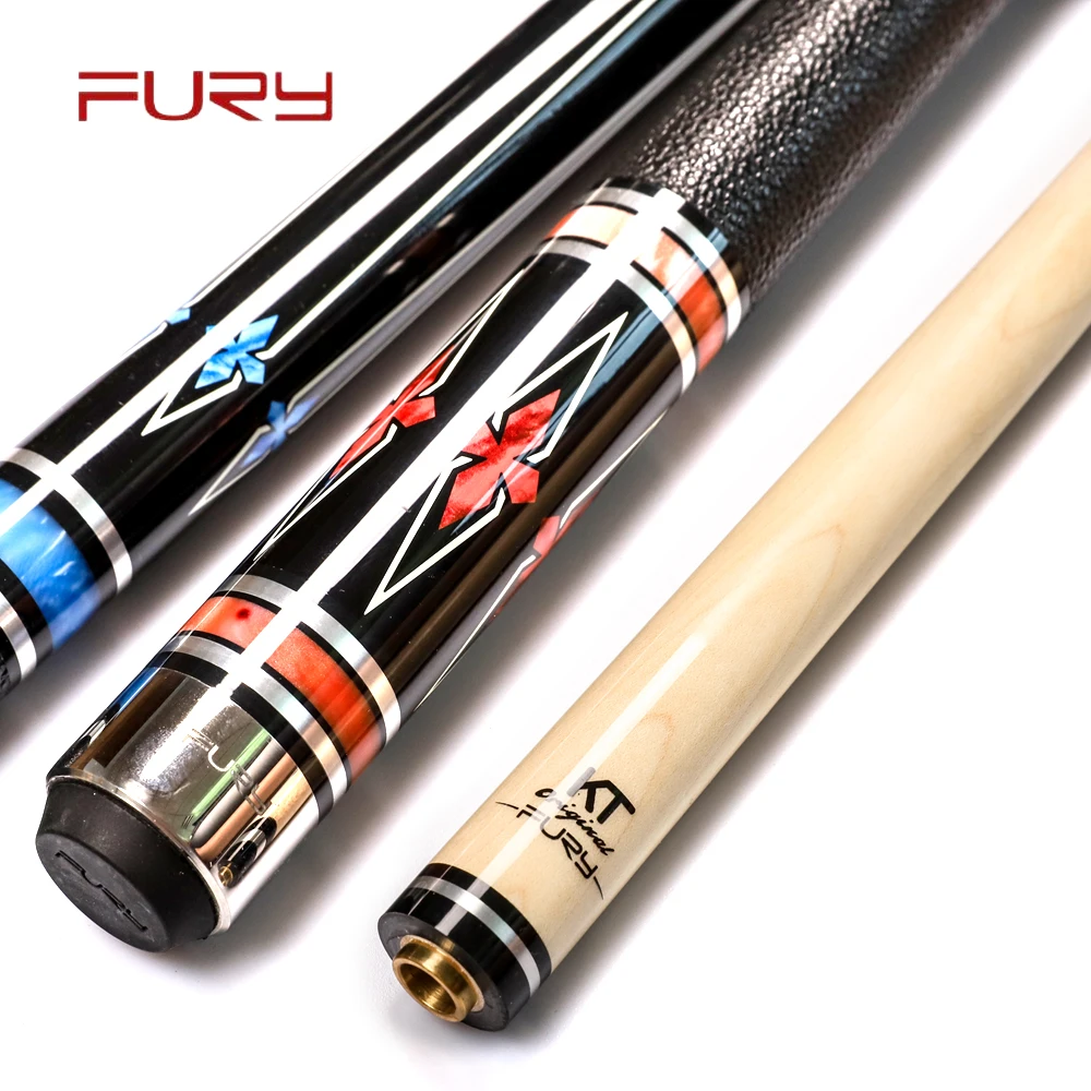 Fury Cue Billiard Pool Cue LH 11.75/13mm Tip Handmade North American ...