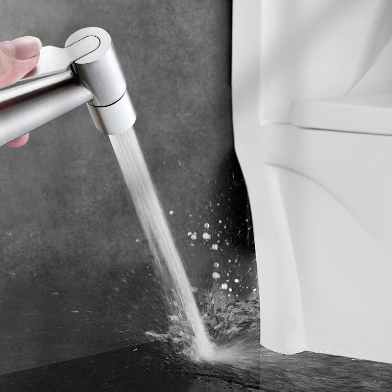 Hand-held Booster Spray Gun Bathroom Toilet Small Stainless Steel ...