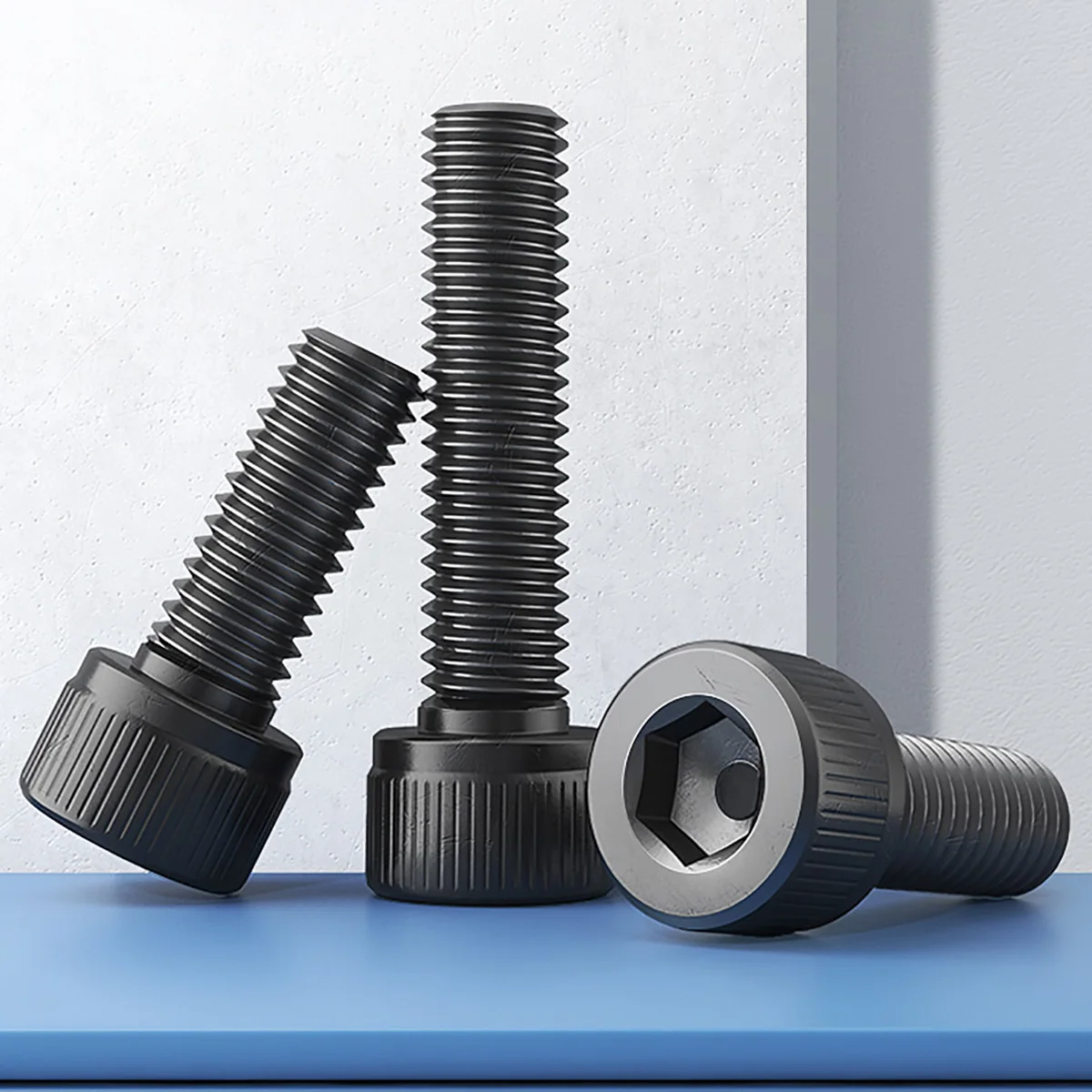 Classe 12.9 de Alta Resistência Tampa Soquete Parafuso Rosca Completa ...
